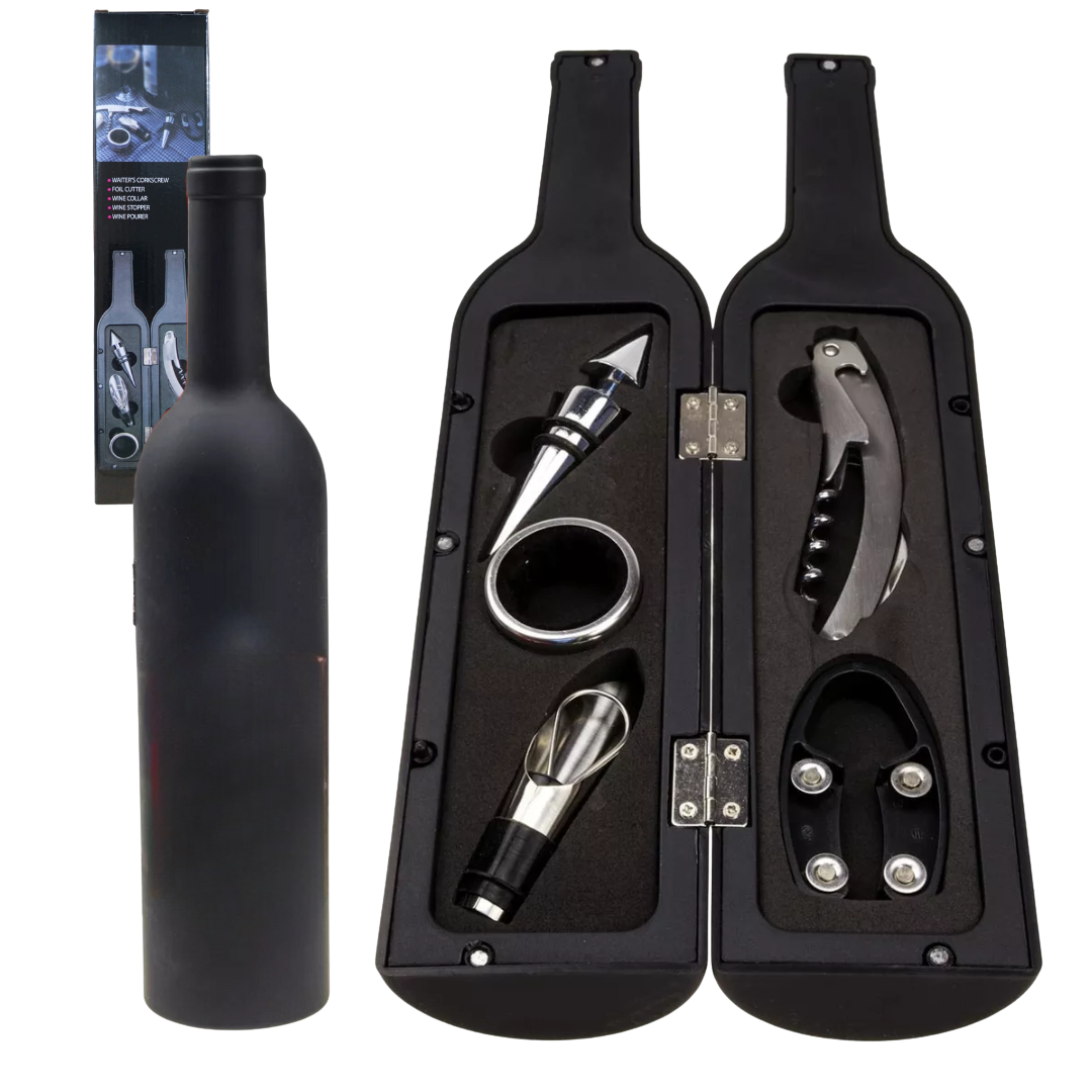Kit Accesorios para Vino Estuche botella - Daz Importadora