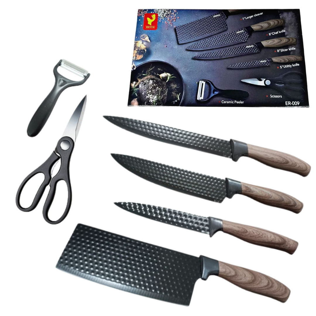 Set de 6 piezas Cuchillos HENVO ER-0588 - Daz Importadora